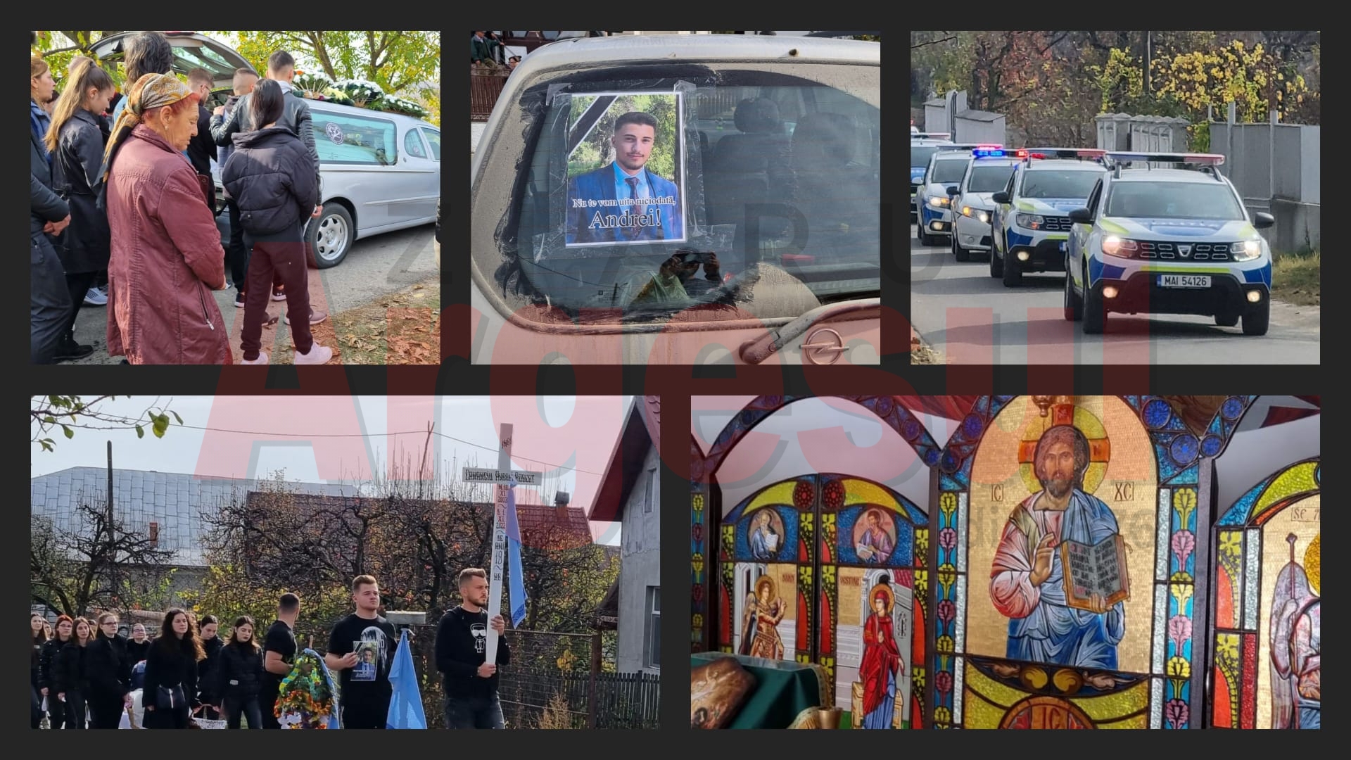 La Priboieni plâng și pietrele. Andrei Robert este dat pământului ...