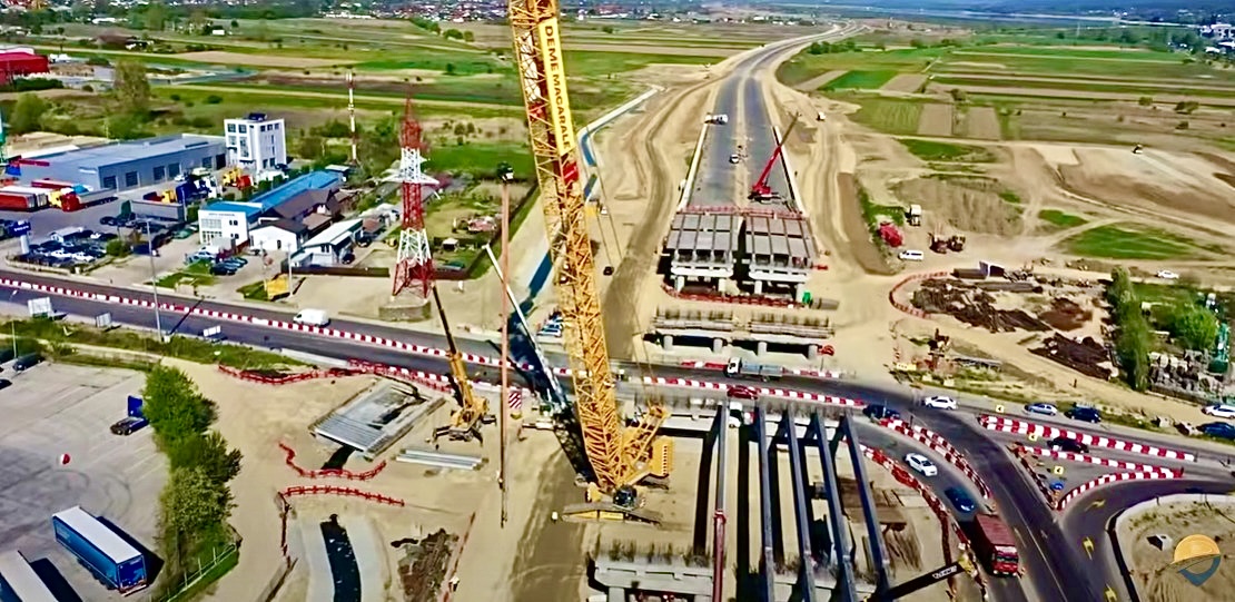 Lucrări spectacol la Pasajul Bascov pe lotul Pitești-Curtea de Argeș ...