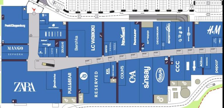 Harta completă Argeș Mall cu toate brandurile noului centru comercial ...