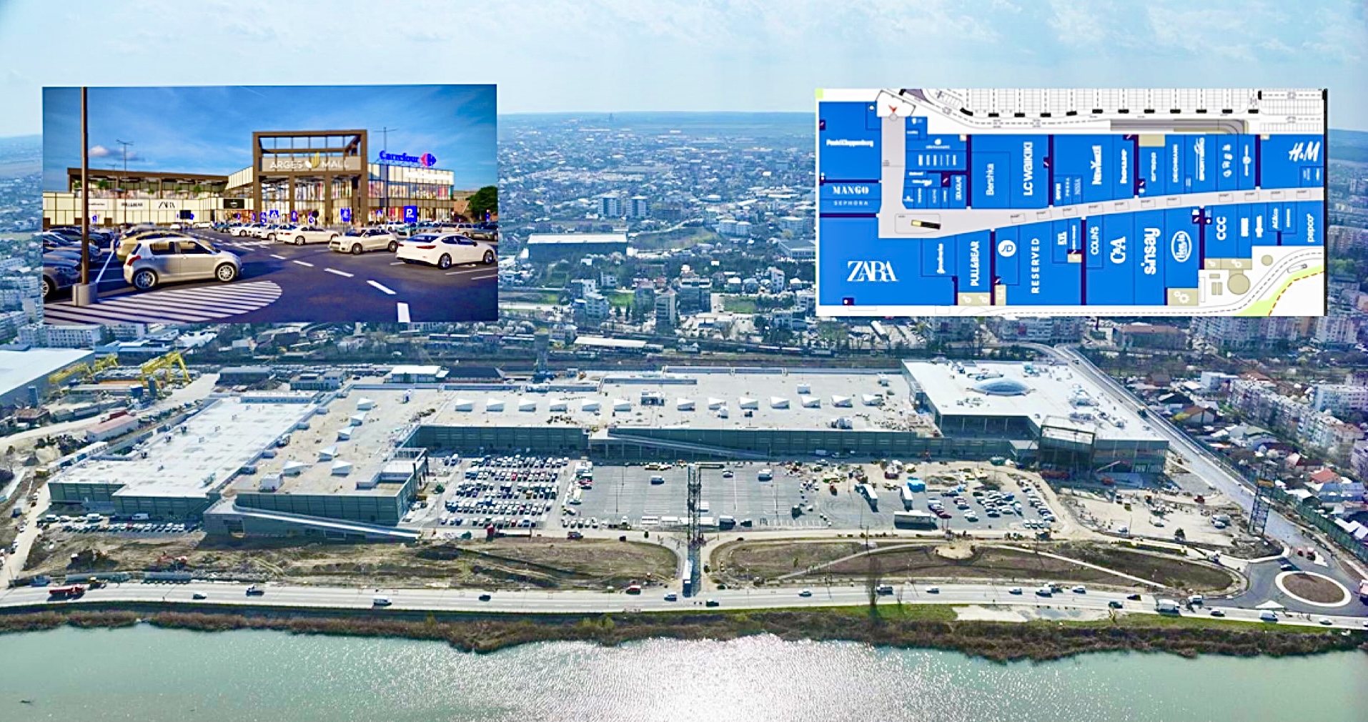 Harta completă Argeș Mall cu toate brandurile noului centru comercial ...