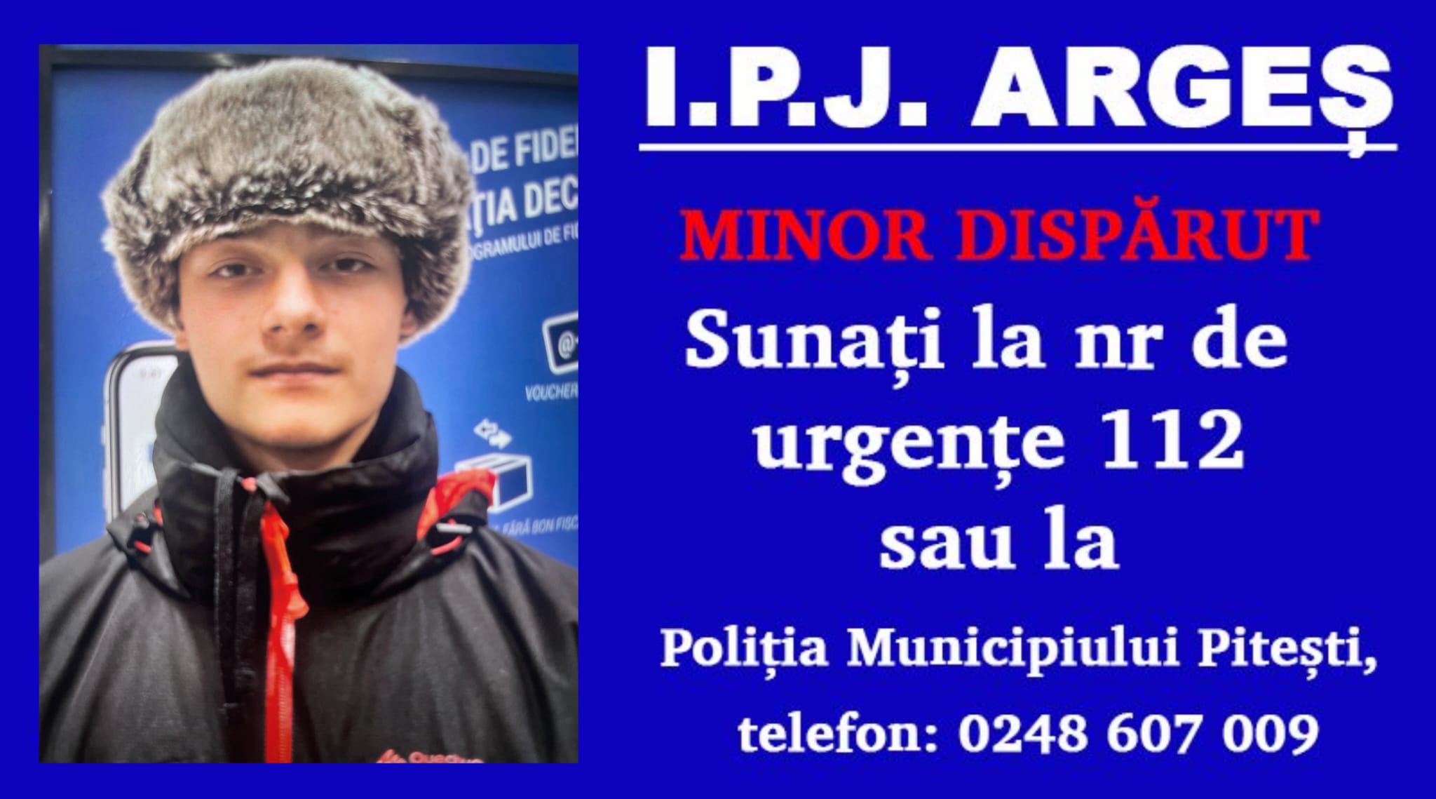 S-a dat alarma! Un tânăr din Pitești este căutat peste tot! Teodor are ...