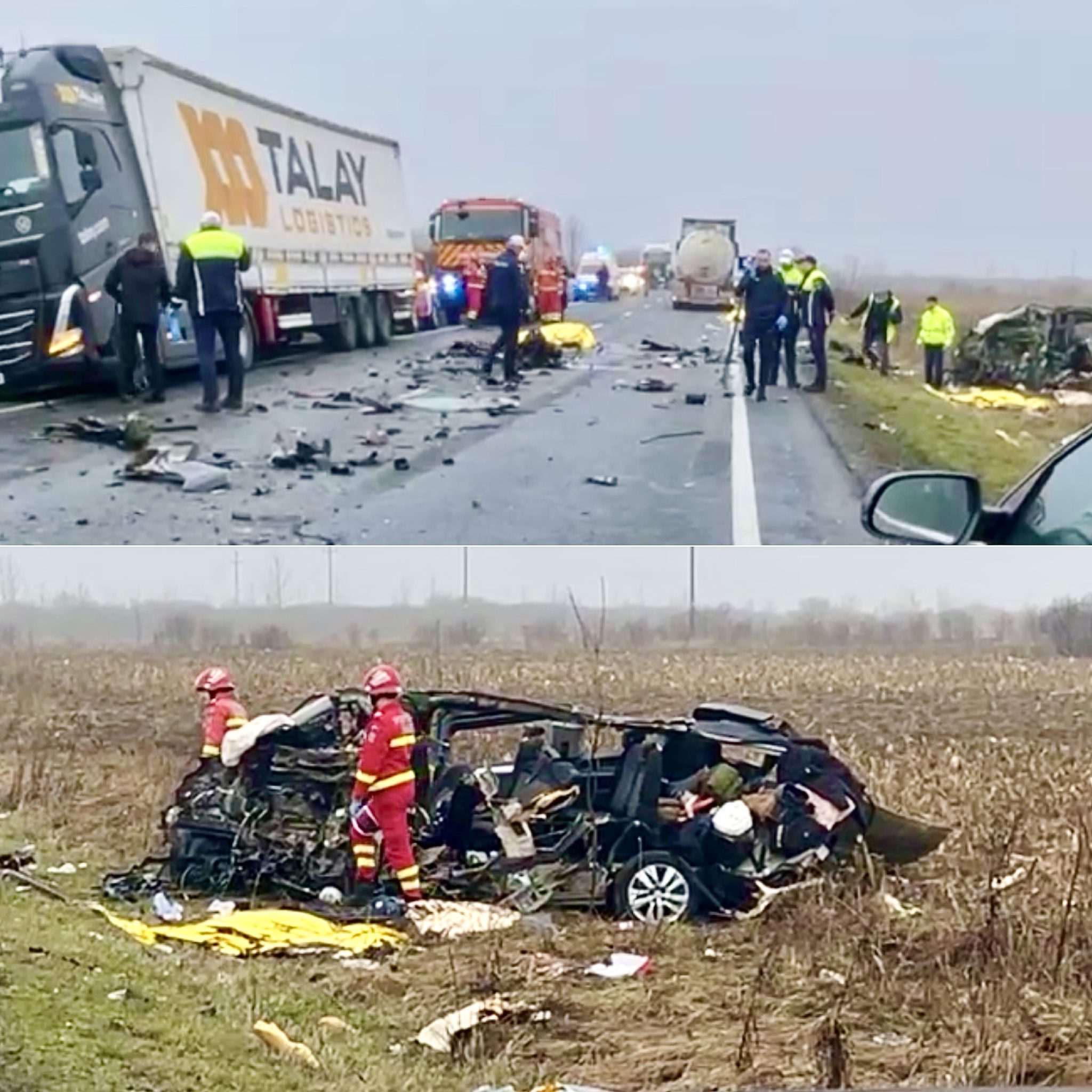 Impact fatal în urma unei depășiri. Șase vieți curmate și alte persoane ...