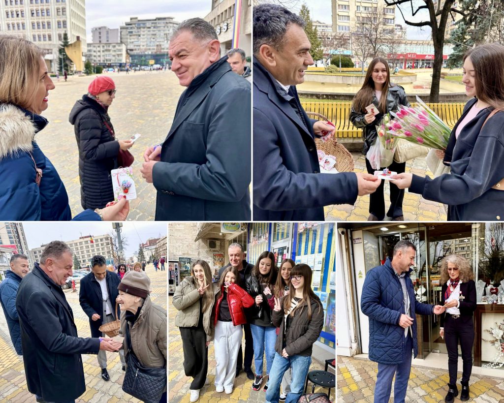 Cristian Gentea și Gelu Tofan, gest simbolic în centrul Piteștiului