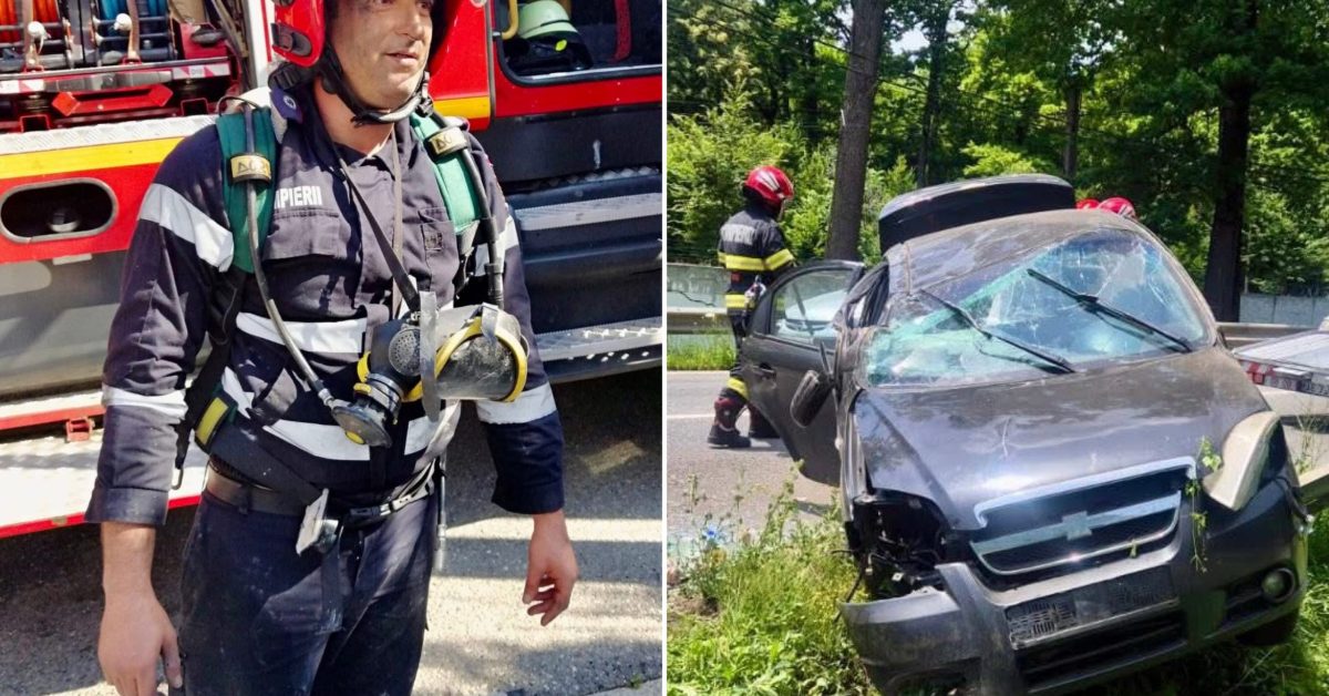 Spirit de salvator: Un pompier din Argeș, aflat în timpul liber, a ...
